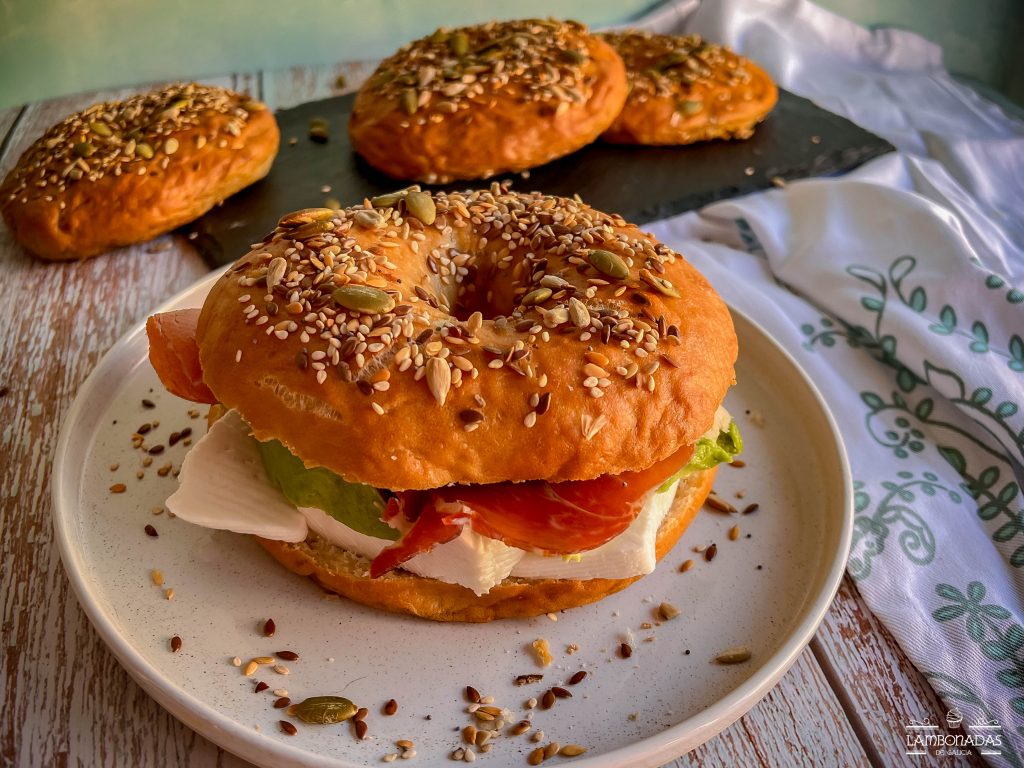Bagels con mix de semillas - Lambonadas de galicia